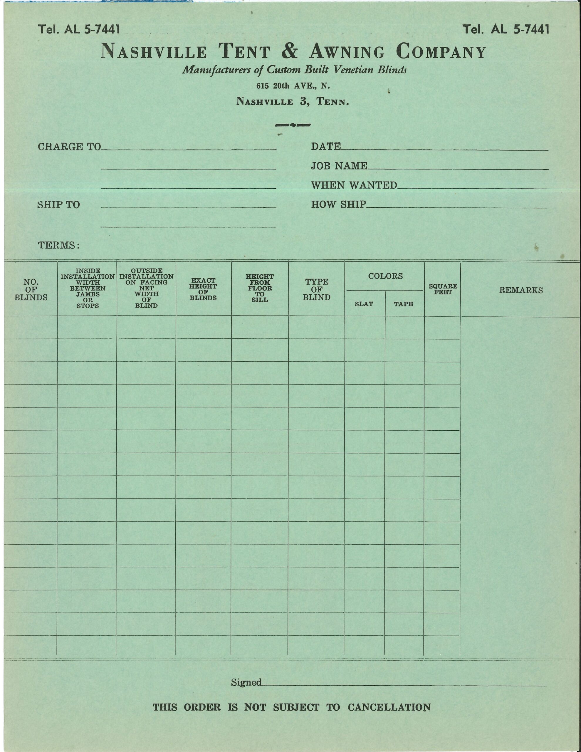 Our Story - Nashville Tent and Awning